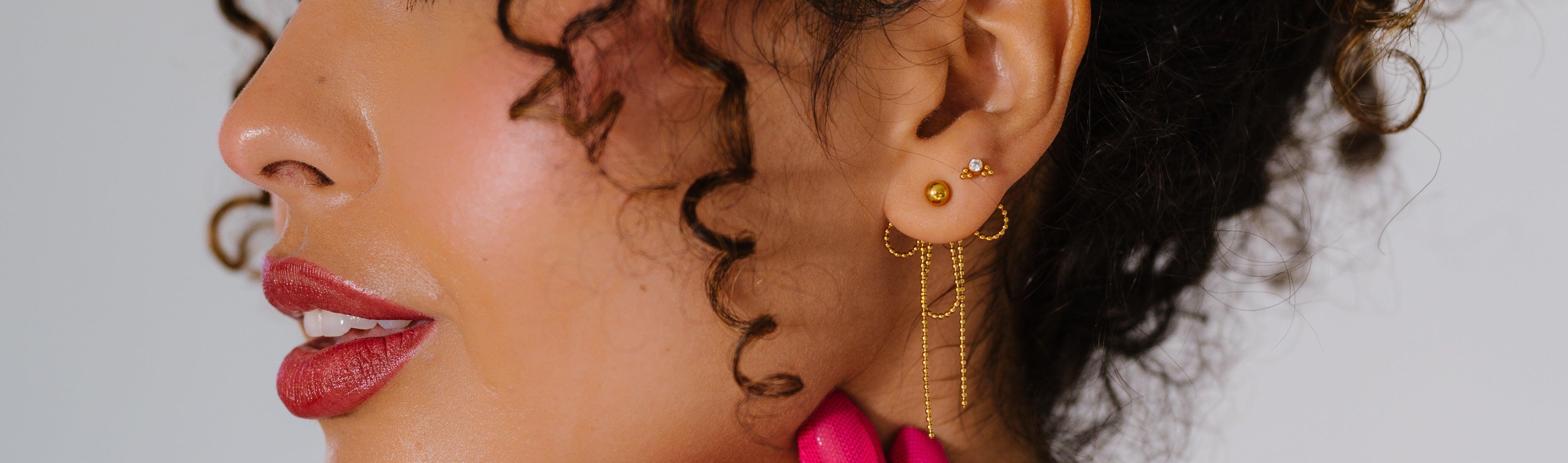 Flat Back Stud Earrings | Hypoallergenic Stud Earrings | Cords Club