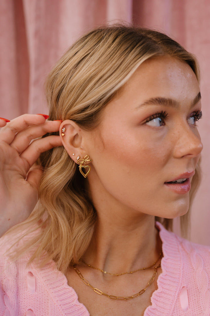 Heart Flat Back Stud – Cords Club