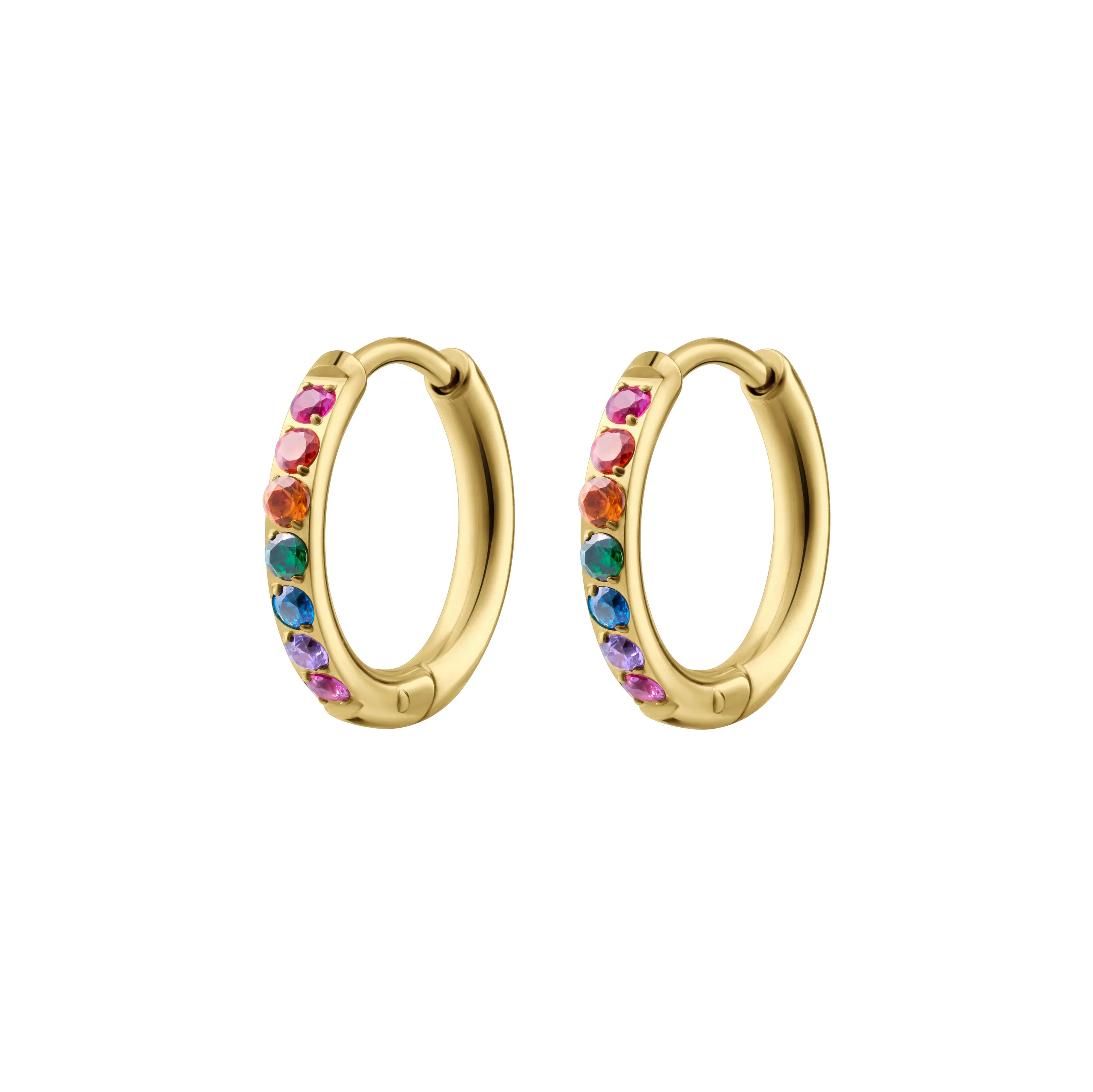 Rainbow Titanium Celestial Hoops | Cords Club