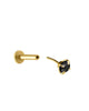 Black Gem Flat Back Stud – Cords Club