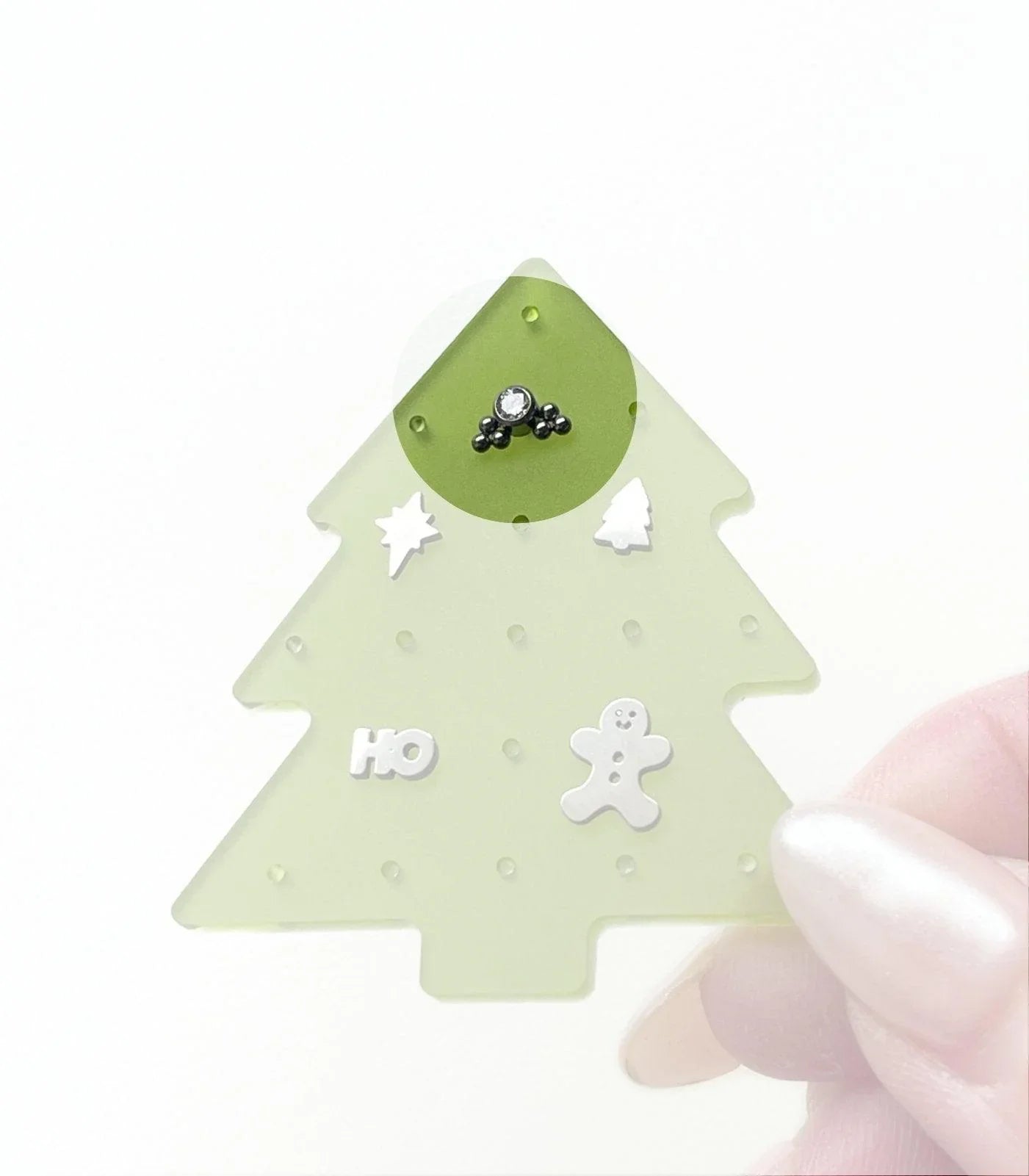 Festive Holly Flat Back Stud – Cords Club