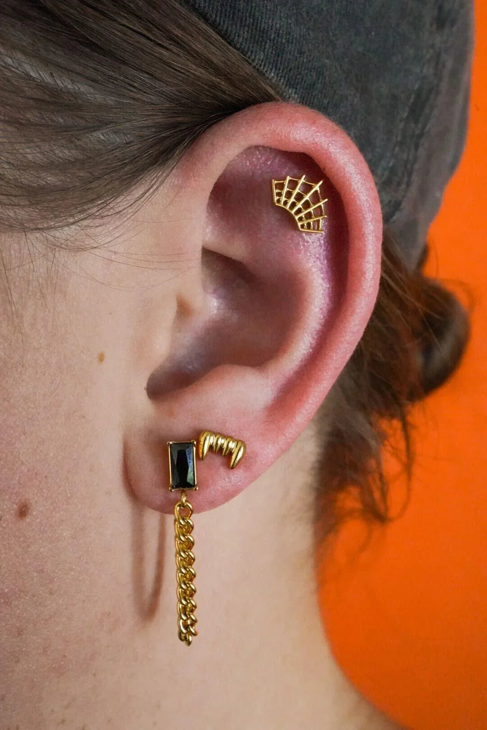 Spiderweb Flat Back Stud | Cords Club