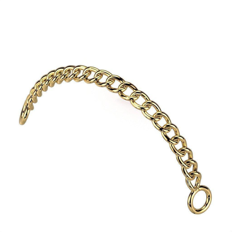 Flat Back Stud Connector Chain | Cords Club