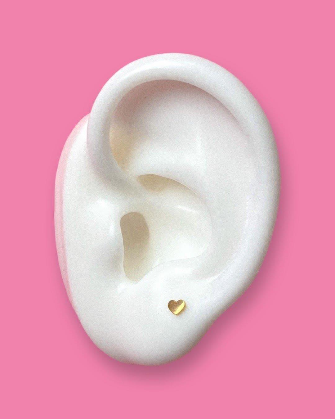 Heart Flat Back Stud – Cords Club