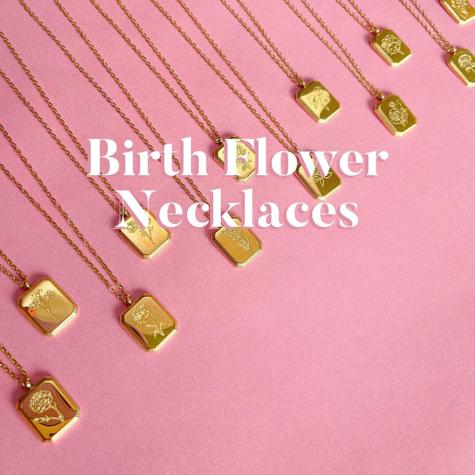 Birth Flower Necklace – Cords Club