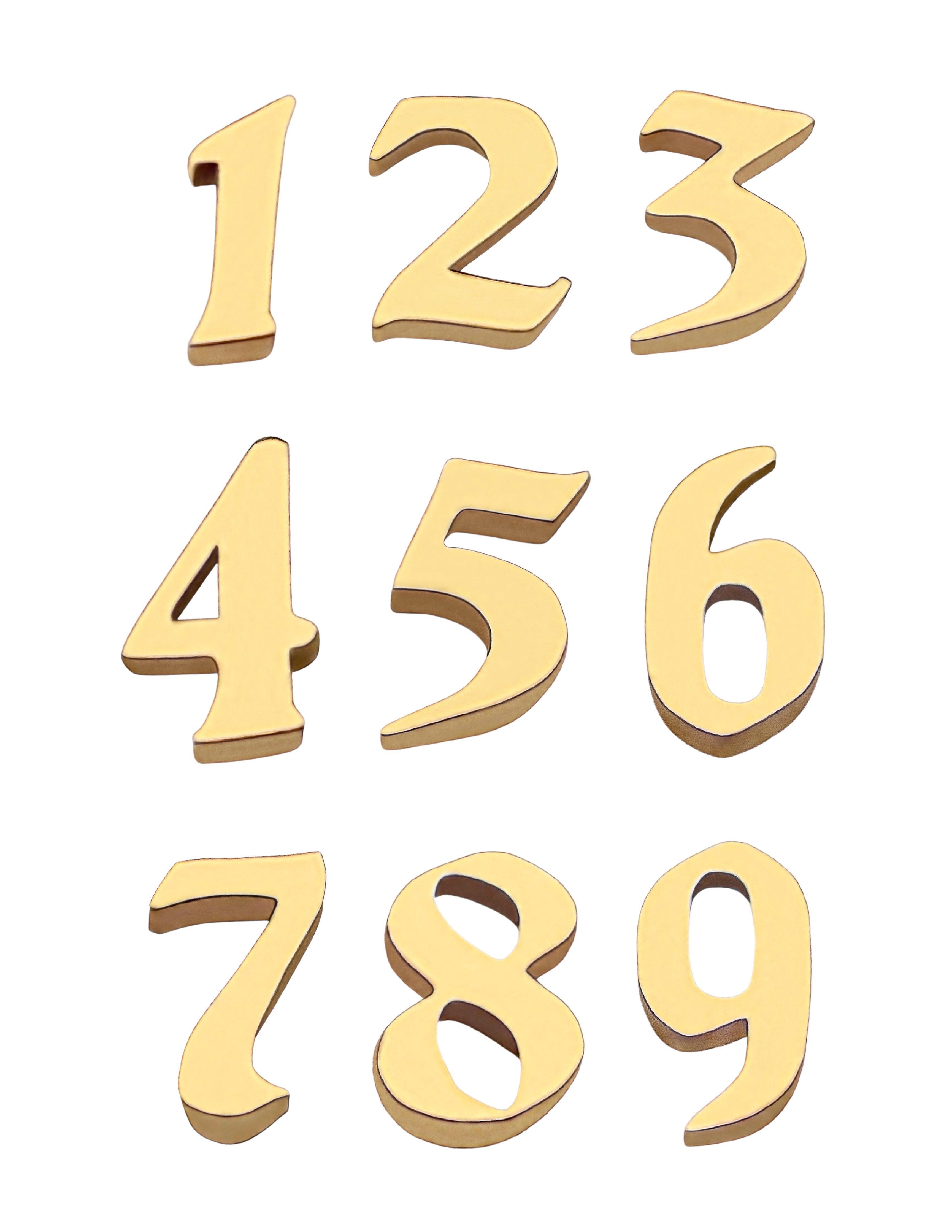 Number Flat Back Stud – Cords Club