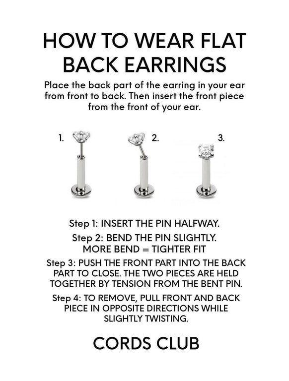 Dagger Flat Back Stud – Cords Club