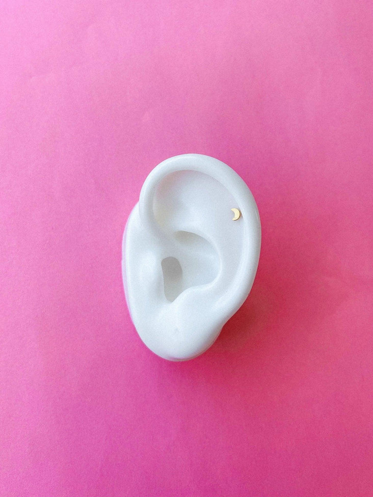 Moon Flat Back Stud – Cords Club